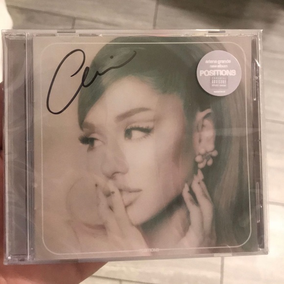 Ariana Grande | Other | Signedautographed Positions Cd Ariana Grande ...